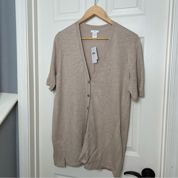 J. Jill | Sweaters | Nwt J Jill Linen Blend Shortsleeved Cardigan ...